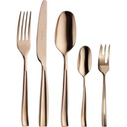 Pinti Inox PINTINOX Besteck-Set &raquo;Infinito Treasure&laquo; Optik Gl&auml;nzend PVD Beschichtung braun Edelstahl 18/0 30 tlg.