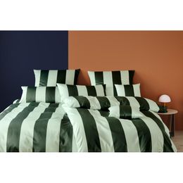 Elegante Bettw&auml;sche &raquo;Duo&laquo; 2 Stk. angenehmes Hautgef&uuml;hl gr&uuml;n Mako-Satin, Obermaterial: 100% Baumwolle B/L: 135cm x 200cm, 1 Stk., 1 Stk., Mako-Satin, B/L: 80cm 