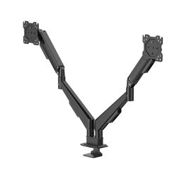 Hama Monitor-Halterung &raquo;Doppelmonitorhalterung h&ouml;henverstellbar f&uuml;r 17-35 Zoll Monitore&laquo; bis 89 cm Zoll Gasfeder, 360&deg; Rotation, VESA, Kabelmanagement, 