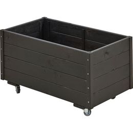 Plus Blumenkasten BxTxH: 48x88x47 cm schwarz Holzwerkstoff B/H/T: 48cm x 47cm x 88cm