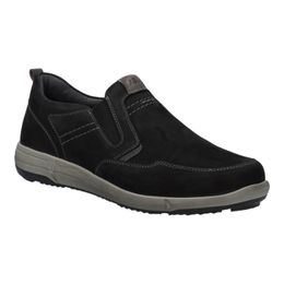 Josef Seibel Herren Slipper "Enrico 04, schwarz-kombi", Gr. 45, schwarz, Obermaterial: 100% Rindsleder Leather cow., Schuhe