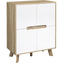 M&ouml;bilia Kommode &raquo;Delea&laquo; wei&szlig; MDF B/H/T: 80cm x 102cm x 40cm, 4 T&uuml;ren, 4 Stk.