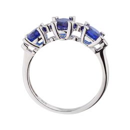 Jobo Damen Silberring "Ring Fingerring blau", 54, Silber 925 (Sterlingsilber)silber 925, Silber 925 (Sterlingsilber), Fingerringe, 925 Silber