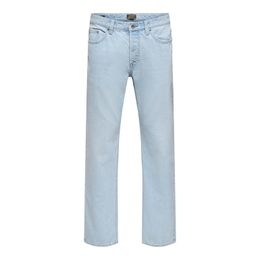 Only & Sons Only & Sons Herren ONLY & SONS Straight-Jeans &raquo;ONSEDGE STRAIGHT BOX PIM DNM CIFF&laquo; Baumwolle, straight fit 32, L&auml;nge 30