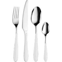 Pinti Inox PINTINOX Besteck-Set &raquo;Canaletto&laquo; mit Kunststoffgriff, sp&uuml;lmaschinengeeignet wei&szlig; Edelstahl 18/10 24 Stk.