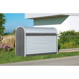 BioHort Gartenbox &raquo;STOREMAX Gr. 190, verschiedene Farben&laquo; 190x96,5x136 cm, Ideal als M&uuml;lltonnenboxoder Fahrradgarage grau Stahl B/H/T: 190cm x 136cm x 97cm