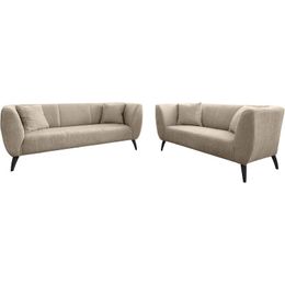 Home Affaire Polstergarnitur &raquo;Lazio modern und bequem, schmale Armlehnen, tolle Detailverarbeitung&laquo; Set, 3-Sitzer und 2-Sitzer, 2 Stk. tlg. auch als 