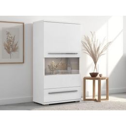 OTTO home Highboard &raquo;Piano Vitrine&laquo; (H/B/T): 123/69/40,2cm, UV lackiert, Soft-Close Funktion wei&szlig; Holzwerkstoff B/H/T: 60cm x 123cm x 40,2cm, 1 Stk., 