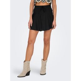 Only Damen Only Minirock &raquo;ONLNALA LIFE SKORT WVN NOOS&laquo; Viskose schwarz M (38)