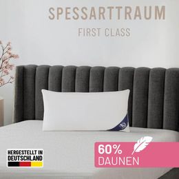 Spessarttraum Daunenkissen &raquo;FIRST CLASS&laquo; F&uuml;llung: 60% Daunen, 40%Federn 1 Stk. tlg. hergestellt in Deutschland, allergikerfreundlich wei&szlig; Bezug: 100% 
