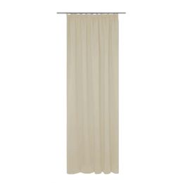 WIRTH Vorhang &raquo;Dim out&laquo; Kr&auml;uselband 1 Stk. tlg. nach Ma&szlig; beige Polyester 145cm, Kr&auml;uselband, 142cm