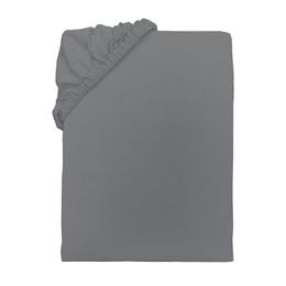 Tom Tailor HOME Spannbettlaken grau Jersey, Obermaterial: 100% Baumwolle B/L: 200cm, 1 Stk., Jersey, 140-160x200 20cm