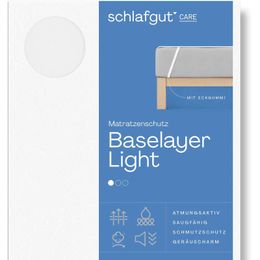 Schlafgut Matratzenauflage &raquo;Baselayer Matratzenschutz Light&laquo; mit Eckgummis wei&szlig; B/H/L: 100cm x 30cm x 200cm, 1 Stk. Matratzenauflage