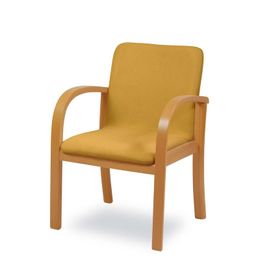 Home Affaire Esszimmersessel &raquo;LINA707&laquo; 1 Stk. tlg. Extra-confort, Fleckenabweisendes Gewebe, Massivholz gelb 100% Polyester Polyester, B/H/T: 60cm x 