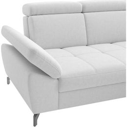 Sit & More sit&more Ecksofa &raquo;Vanity, L-Form, B: 264 cm,&laquo; Inkl.Sitz-,Kopf-und Armteilverstellung grau 95% Polyester 5% Polyamid B/H/T: 264cm x 84cm x 181cm, 