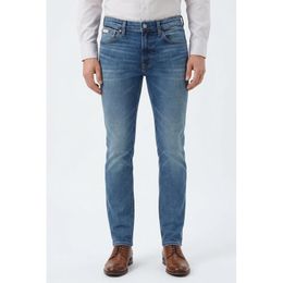 Calvin Klein Jeans Herren Skinny-fit-Jeans &raquo;SKINNY&laquo; mit Leder-Badge blau 31, L&auml;nge 32