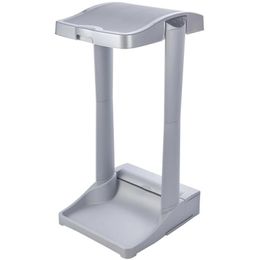 keeeper M&uuml;llsackst&auml;nder &raquo;ole&laquo; 1 Beh&auml;lter 60-120 l, mit integriertem Aufbewahrungsfach, Made in Europe silber Kunststoff B/H/T: 40cm x 75cm x 35cm, 120