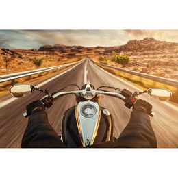 papermoon Fototapete &raquo;Motorrad fahren&laquo; bunt Vlies B/L: 1,5m x 1,11m, Bahnen: 7 Stk.