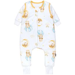 TUPTAM Babyschlafsack "Schlafsack mit F&uuml;&szlig;en Winterschlafsack mit Armen Beinen", L: 86cm, gelb, Schlafs&auml;cke