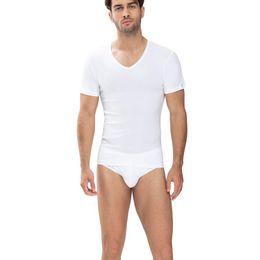 Mey Herren V-Shirt &raquo;Noblesse&laquo; ohne auftragende Seitenn&auml;hte wei&szlig; XL