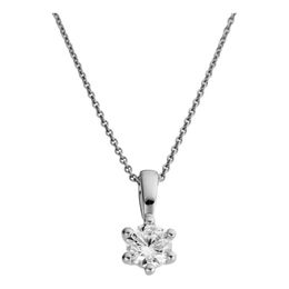 Firetti Damen Kettenanh&auml;nger &raquo;Schmuck Geschenk Gold 333 Halsschmuck Anh&auml;nger Solit&auml;r Lab Grown&laquo; mit Brillant 0,25 VS = sehr kleine Einschl&uuml;sse, 
