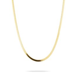 Liebeskind Berlin Damen Kette ohne Anh&auml;nger &raquo;Schmuck Geschenk Edelstahl Halskette The Long Sleek&laquo; gold Edelstahl, L: 45 B: 3mm