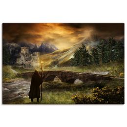 Artland Wandbild &raquo;Der Zauberer&laquo; 1 Stk. tlg. als Alubild, Leinwandbild, Poster, Wandaufkleber in verschied. Gr&ouml;&szlig;en B/H/T: 120cm x 80cm, Leinwandbilder 