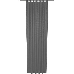 Adam Vorhang &raquo;Uni Collection light&laquo; Schlaufen 1 Stk. tlg. aus 100% Bio-Baumwolle schwarz Baumwolle (Bio-Baumwolle) 185cm, Schlaufen, 142cm