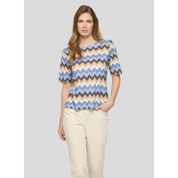 Rabe Damen T-Shirt, bunt, Gr. 36, bedruckt, gemustert, Jersey, Obermaterial: 50% Baumwolle, 50% Viskose, Shirts, mit grafischem Muster