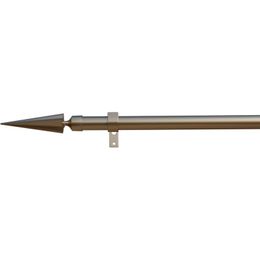Indeko Gardinenstange &raquo;Parma&laquo; &Oslash; 16 mm 1 l&auml;ufig-l&auml;ufig Wunschma&szlig;l&auml;nge silber Eisen B/L: 240cm &Oslash; 16mm, 1 Stk., 1 l&auml;ufig