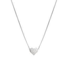 Liebeskind Berlin Damen Kette mit Anh&auml;nger &raquo;Schmuck Geschenk Edelstahl Herz&laquo; silber Edelstahl, L: 45