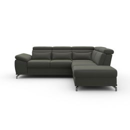 Sit & More sit&more Ecksofa &raquo;Cabrio L-Form, B: 274 cm, mit Sitztiefen-, Arm- & Kopfteilverstellung&laquo; 3 Nierenkissen, Federkern, optional Schlaffunktion und 