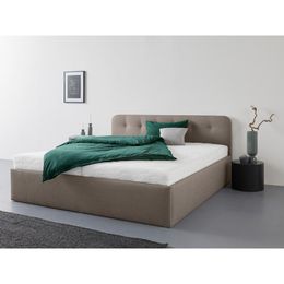 Westfalia Schlafkomfort Polsterbett &raquo;Rostock&laquo; auch mit Stauraum und Kopfteilverstellung erh&auml;ltlich beige Bezug 100% Polyurethan, Polsterung: Polsterwatte, Material Gestell: 