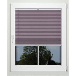 Indeko Plissee &raquo;simple&laquo; Lichtschutz mit Bohren verspannt nach Ma&szlig; grau Obermaterial: 94% Polyester, 6% sonstige Fasern 220cm, zweiseitig verschiebbar,