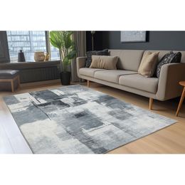 Obsession Teppich &raquo;Posh 300&laquo; rechteckig 12 mm H&ouml;he modernes Design, bedruckte Qualit&auml;t, Wohnzimmer grau Polyester B : 120cm 1 Stk., 12mm, L: 170cm