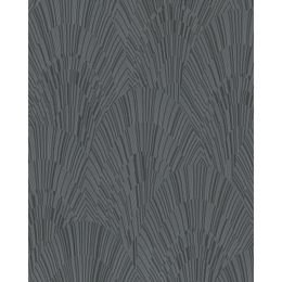 marburg Vliestapete grafisch moderne Tapete f&uuml;r Wohnzimmer Schlafzimmer K&uuml;che silber Vlies B/L: 0,53m x 10,05m
