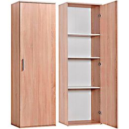 Procontour Mehrzweckschrank &raquo;Schrank Clara&laquo; H&ouml;he 167cm mit variabel verstellbaren Einlegeb&ouml;den braun B/H/T: 50cm x 167cm x 34cm, T&uuml;ren: 1 Stk.