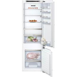 Siemens Einbauk&uuml;hlgefrierkombination iQ500 &raquo;KI87SADD0&laquo; 177,2 cm hoch 55,8 cm breit Low Frost: geringere Eisbildung & schnelleres Abtauen wei&szlig;