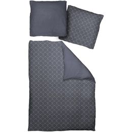 Adam Wendebettw&auml;sche &raquo;Indian Cortezada light&laquo; 2 Stk. aus 100 % Bio-Baumwolle, 2 teilig - Bettw&auml;sche Set blau Renforc&eacute;, Obermaterial: 100% Baumwolle B/L: 