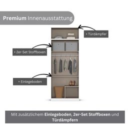 Rauch Kleiderschrank &raquo;Dreht&uuml;renschrank Schrank Garderobe Ankleide Schlafzimmer LAGOA&laquo; 3 verschiedene Ausstattungen BASIC/CLASSIC/PREMIUM (inkl. SOFT-