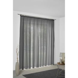 WIRTH Vorhang &raquo;Sunday&laquo; Multifunktionsband 1 Stk. tlg. nach Ma&szlig; grau Jacquard, Baumwolle, Polyester 145cm, Multifunktionsband, 142cm
