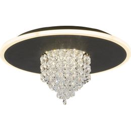 Searchlight LED Deckenleuchte &raquo;Deluge-LED-Deckenleuchte, Metall mit Kristallglas&laquo; LED-Modul 1 Stk. H: 15cm, 1 Stk.
