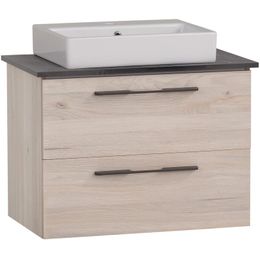 Schildmeyer Waschtisch &raquo;Maxim, Sandeiche + Marmor&laquo; 3 Stk. tlg. Made in Germany beige B/H/T: 66cm x 62,9cm x 45cm