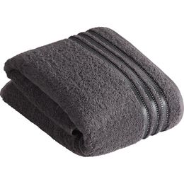 Vossen Saunatuch &raquo;Cult de Luxe&laquo; mit Glanzbord&uuml;re grau Walkfrottee, Obermaterial: 100% Baumwolle B/L: 100cmx150cm, 1 Stk., Walkfrottee