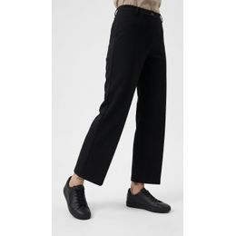 Freequent Damen Stoffhose "FQNANNI-PANTS", schwarz, Gr. S, unifarben, Web, Obermaterial: 73% Polyester, 24% Viskose, 3% Elasthan, Hosen, Sommerhose