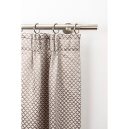 Garesa Gardinenstange &raquo;EASY&laquo; &Oslash; 20 mm 1 l&auml;ufig-l&auml;ufig Wunschma&szlig;l&auml;nge Vorhanggarnitur, verl&auml;ngerbar, Wandmontage, Aluminium, mit Ringe gold Aluminium B/