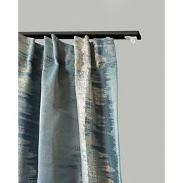 Garesa Gardinenschiene &raquo;100&laquo; 1 l&auml;ufig-l&auml;ufig Wunschma&szlig;l&auml;nge schlichte Aluminium-Innenlaufgarnitur, verl&auml;ngerbar, Deckenmontage schwarz B/L: 320cm, 1 