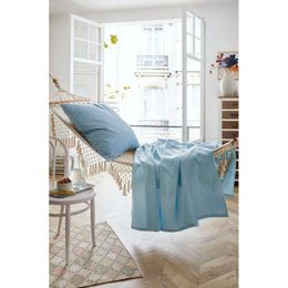Primera Bettw&auml;sche &raquo;Summer-Set in Gr. 150x200 cm&laquo; 2 Stk. Bettw&auml;sche aus Baumwolle, atmungsaktive Bettw&auml;sche mit Rei&szlig;verschluss blau Buntgewebe, Obermaterial: 
