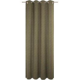 WIRTH Vorhang &raquo;Trondheim B&laquo; &Ouml;sen 1 Stk. tlg. braun Chenille, Polyacryl 245cm, &Ouml;sen, 132cm