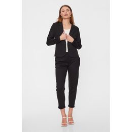 Freequent Damen Freequent Stoffhose &raquo;FQNANNI-ANKLE-PA&laquo; Sommerhose - kn&ouml;chell&auml;nge und mit 2-Knopf-Verschluss schwarz XXL, N-Gr